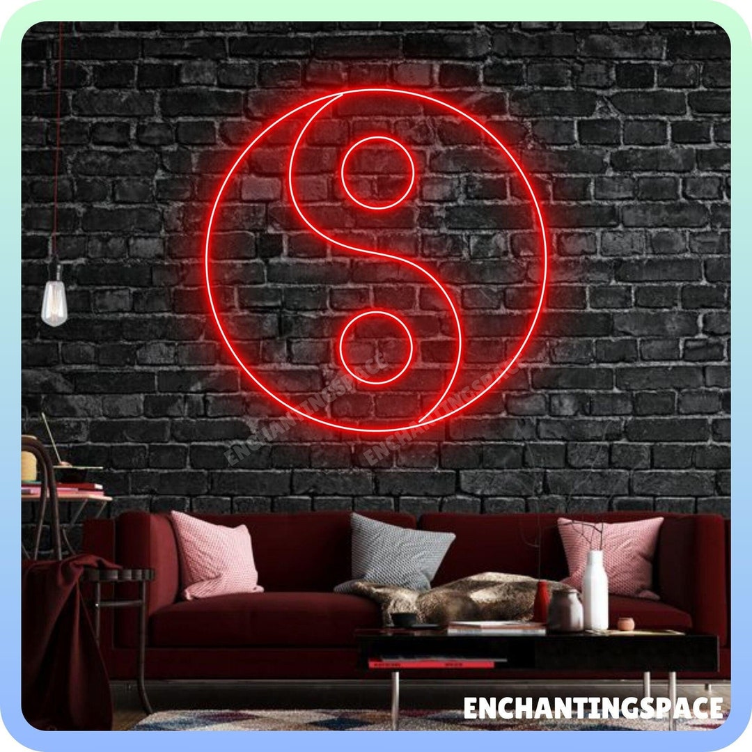 Yin Yang Neon Sign, Yin Yang Led Light, Yin Yang LED Sign Home Decor ...