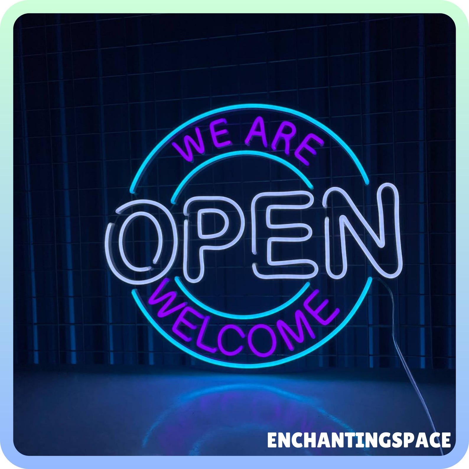 We're Open Neon Sign, Open Sign Led Sign, Custom Neon Sign, Store Shop ...