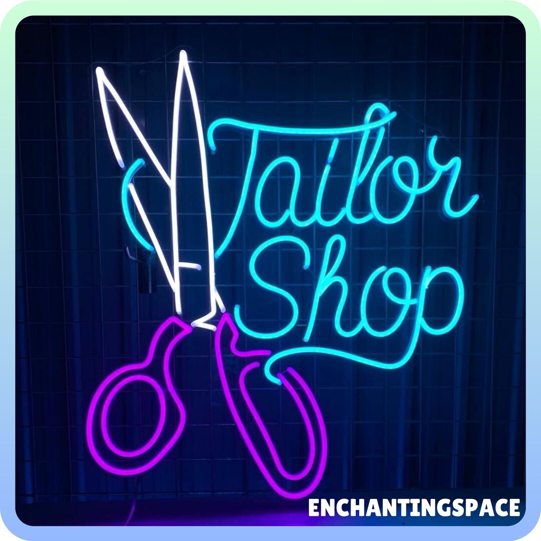 Tailor Shop Neon Sign, Sewing Store Led Sign, Custom Neon Sign, Tailor ...