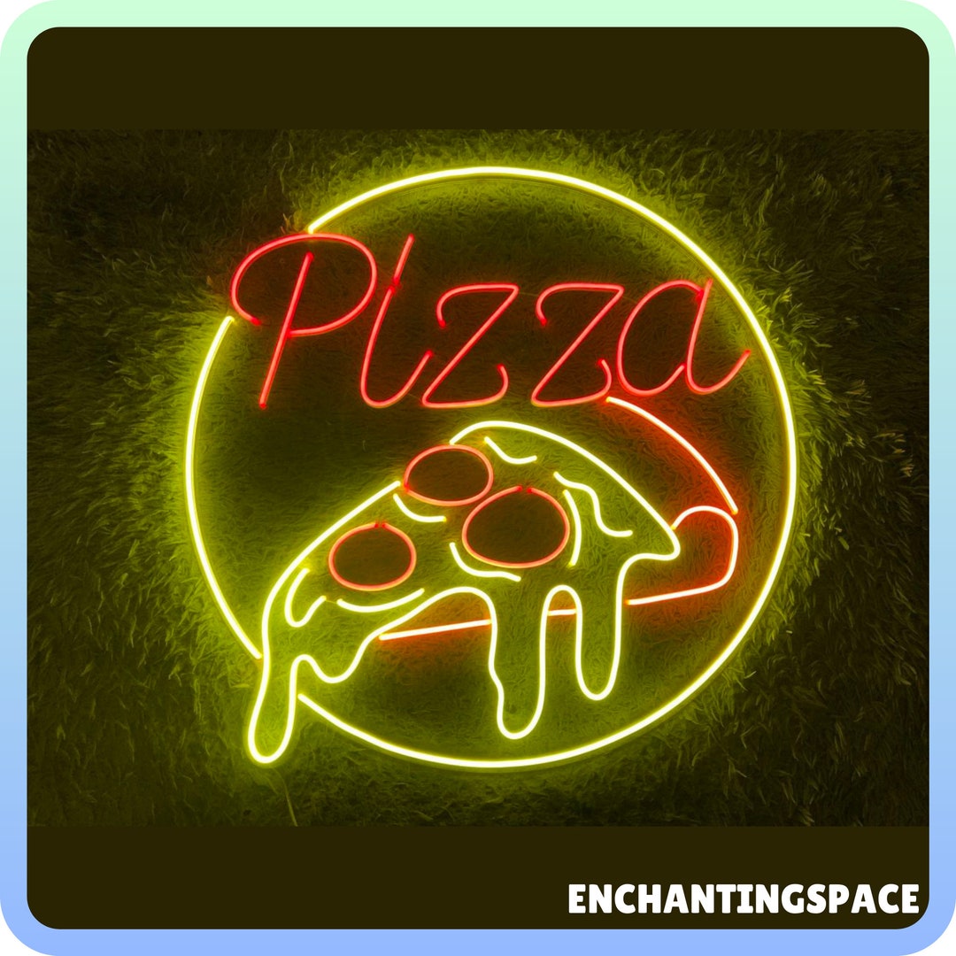 Smelting Pizza Neon Sign, Pizza Led Light, Custom Neon Sign, Pizza ...