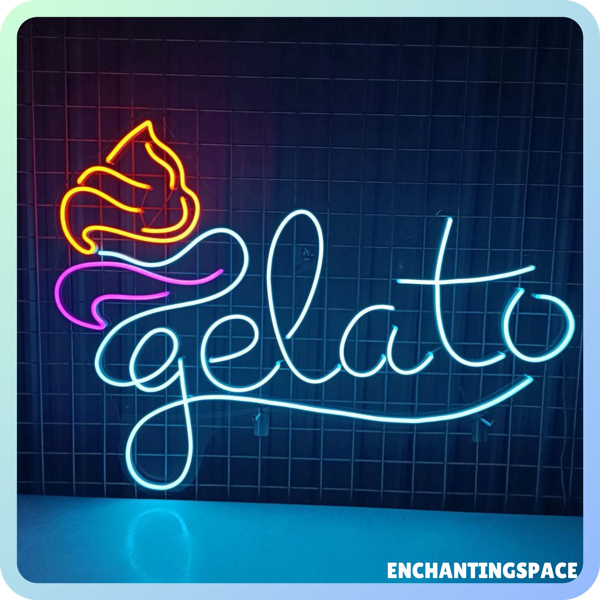Gelato Neon Sign, Ice Cream Led Sign, Custom Neon Sign, Gelato Store ...