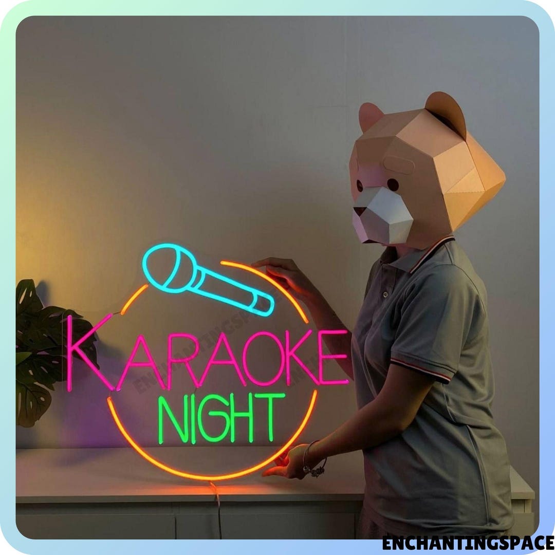 Karaoke Night Neon Sign, Custom Karaoke Led Signage, Open Sign for ...