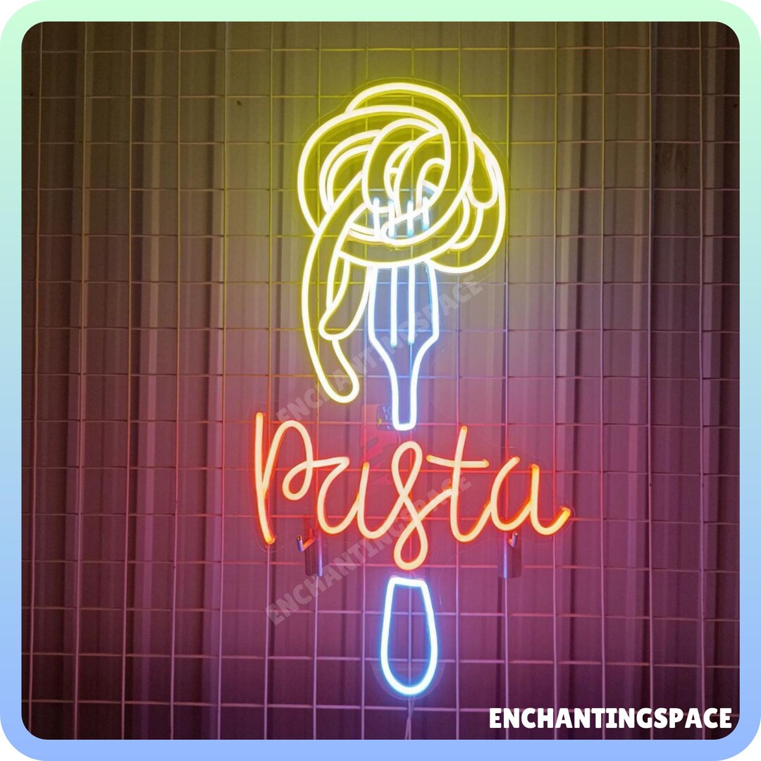 Italian Pasta Neon Sign, Pasta Led Light, Custom Pasta Led Sign for ...