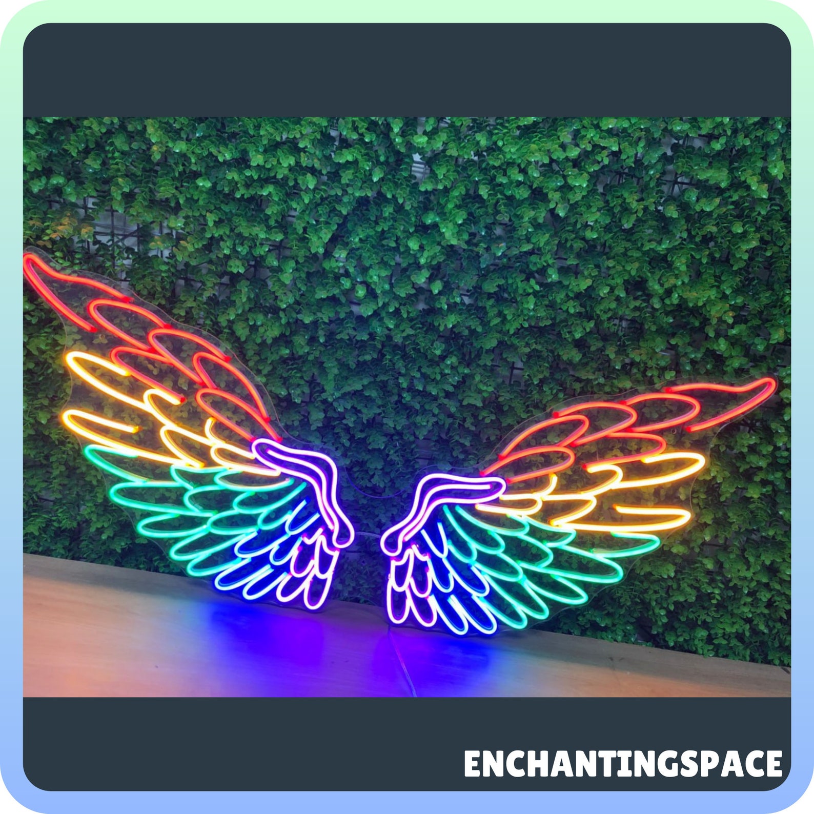 Wings Neon Sign, Angel Wings Led Sign, Custom Neon Sign, Wedding Wall ...