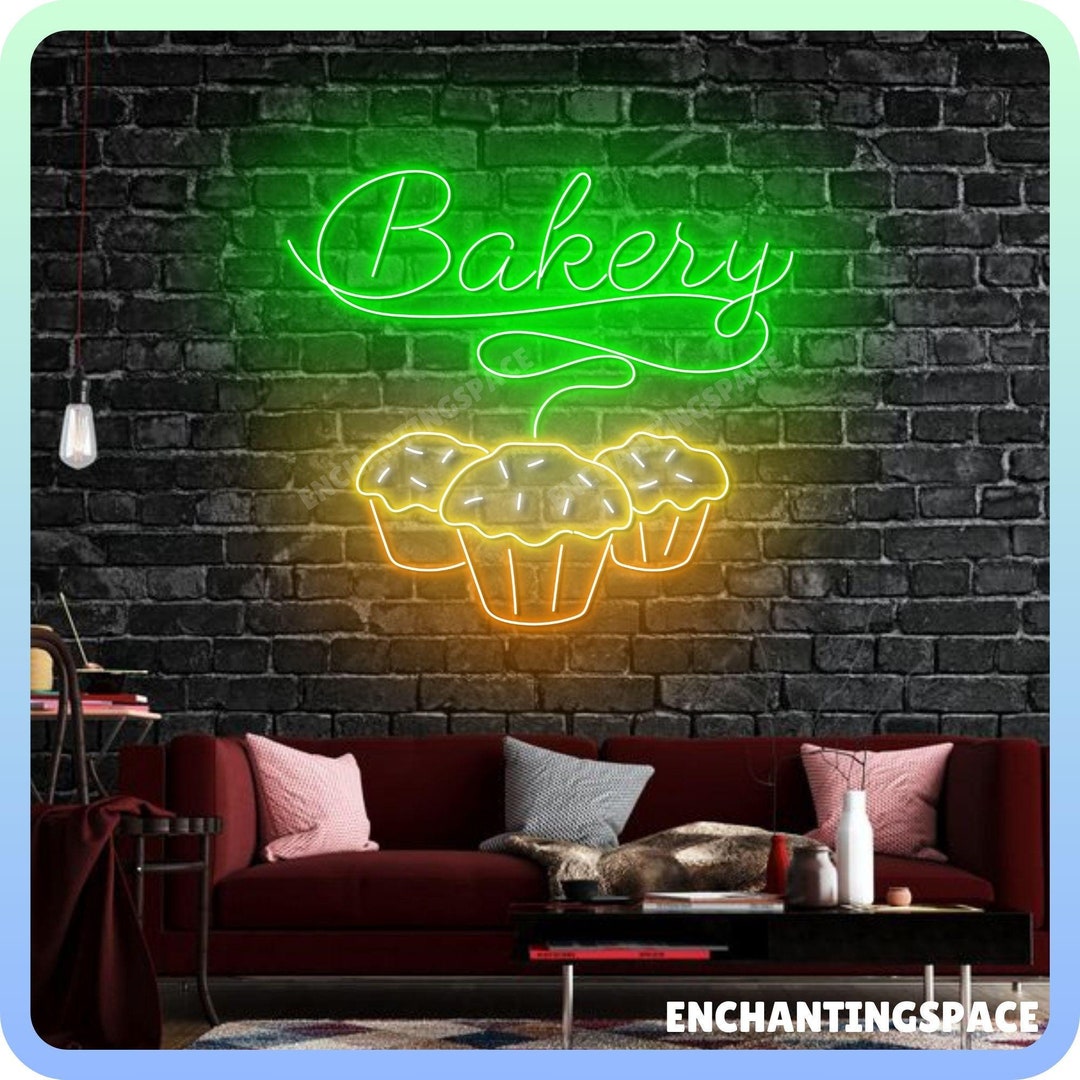 Bakery Shop Neon Sign, Bakery Shop Neon Light Signboard, Bakery Neon ...