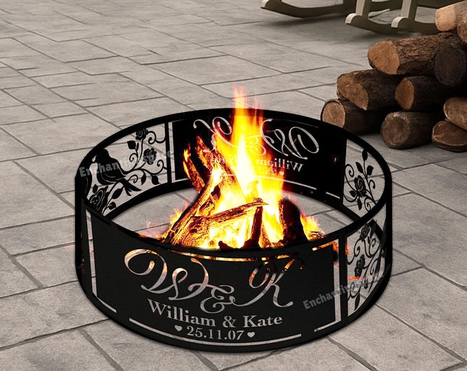 Custom Fire Pit, Your Custom Design Fire Pit Ring, Special Design Gift ...