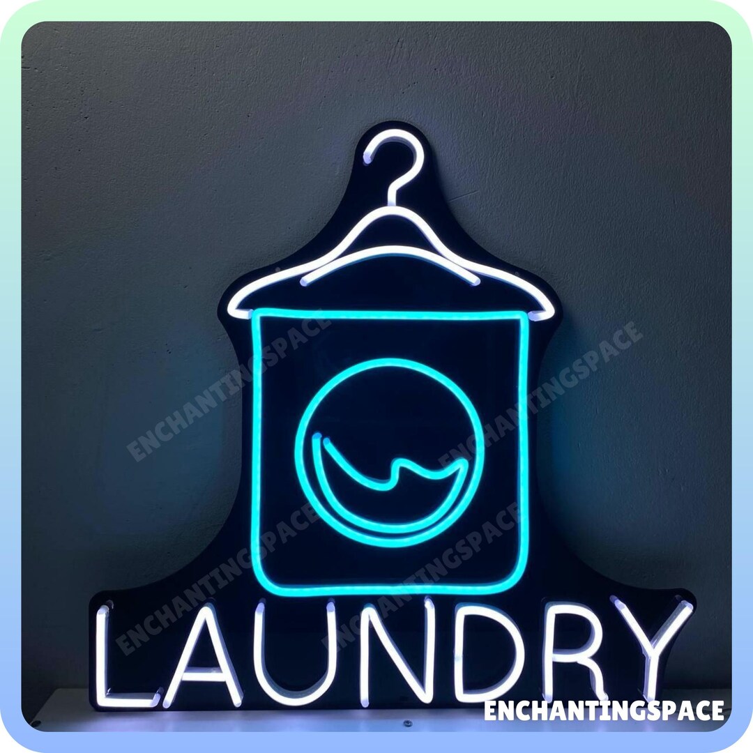 Laundry Room Neon Sign, Laundry Room Led Light, Custom Dry Cleaning ...