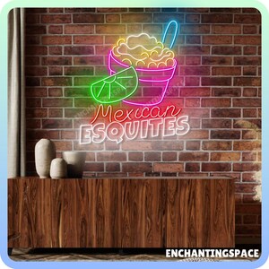 Mexican Esquites Neon Sign, Esquites Led Light, Mexican Esquites Store ...