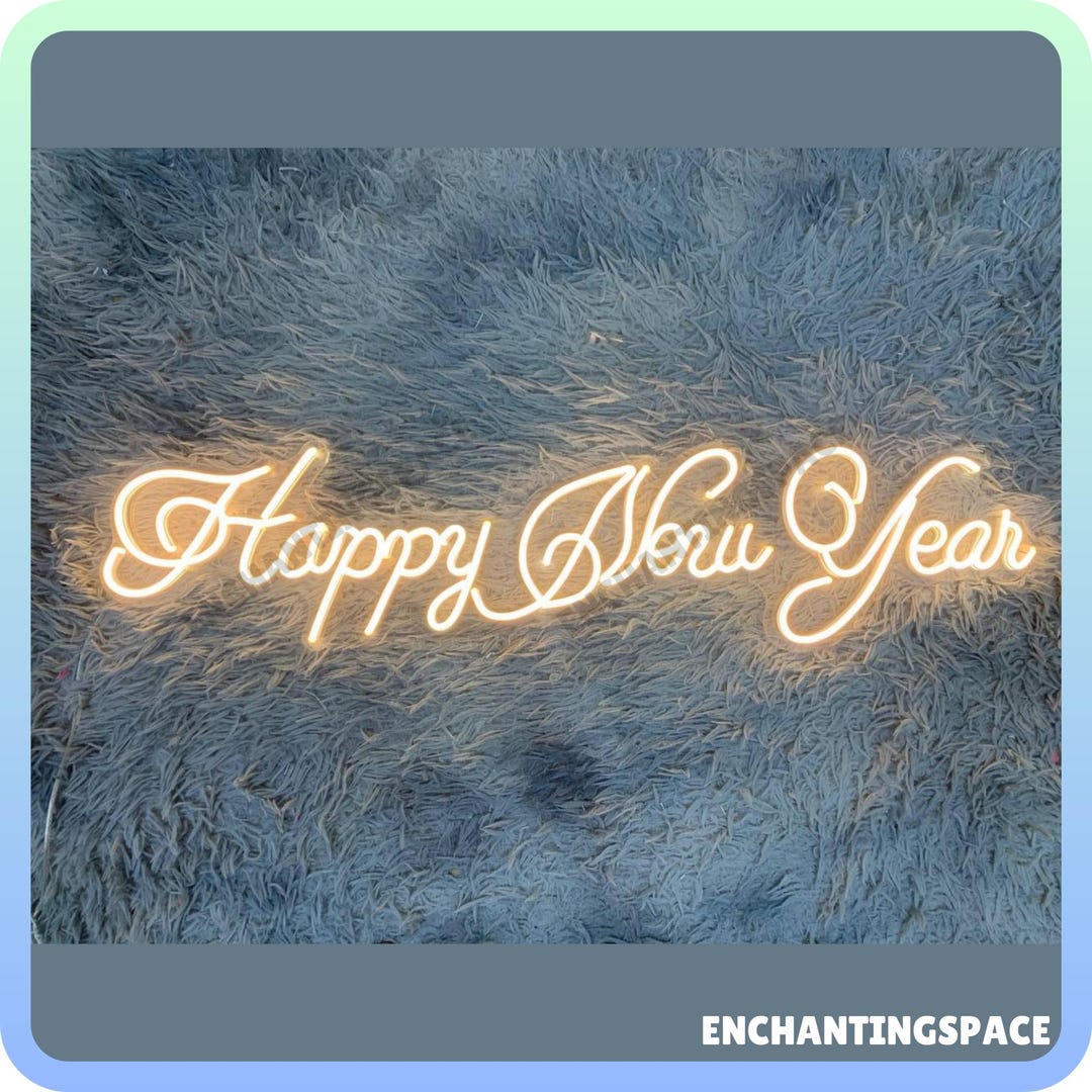 Happy New Year 2025 Neon Sign, Happy New Year Led Light, New Year ...