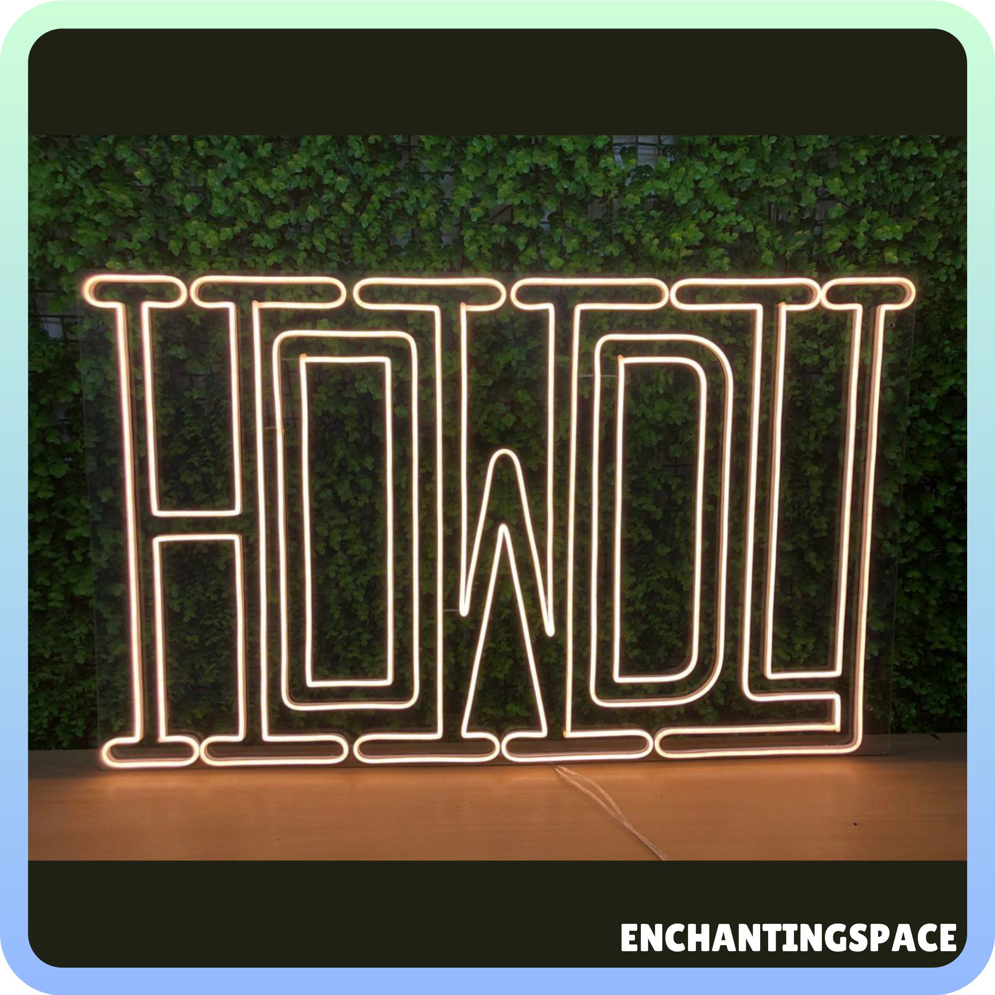 Howdy Neon Sign, Howdy Led Sign, Custom Neon Sign, Texas Cowboy Store ...