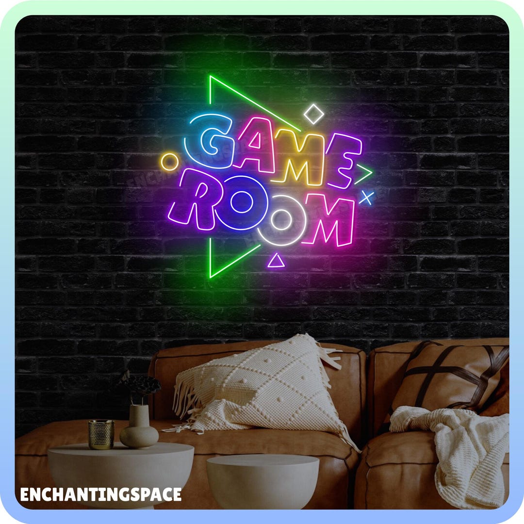 Game Room Neon Wall Art, Game Room Led Lights, Custom Neon Sign for ...