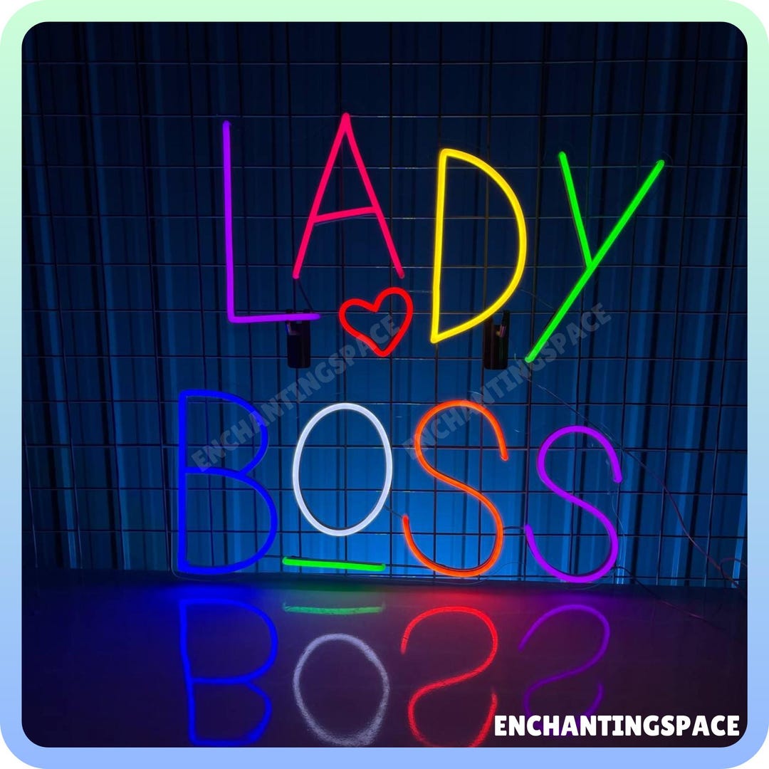 Lady Boss Neon Sign, Lady Boss Led Light, Lady Boss Led Sign for Event ...
