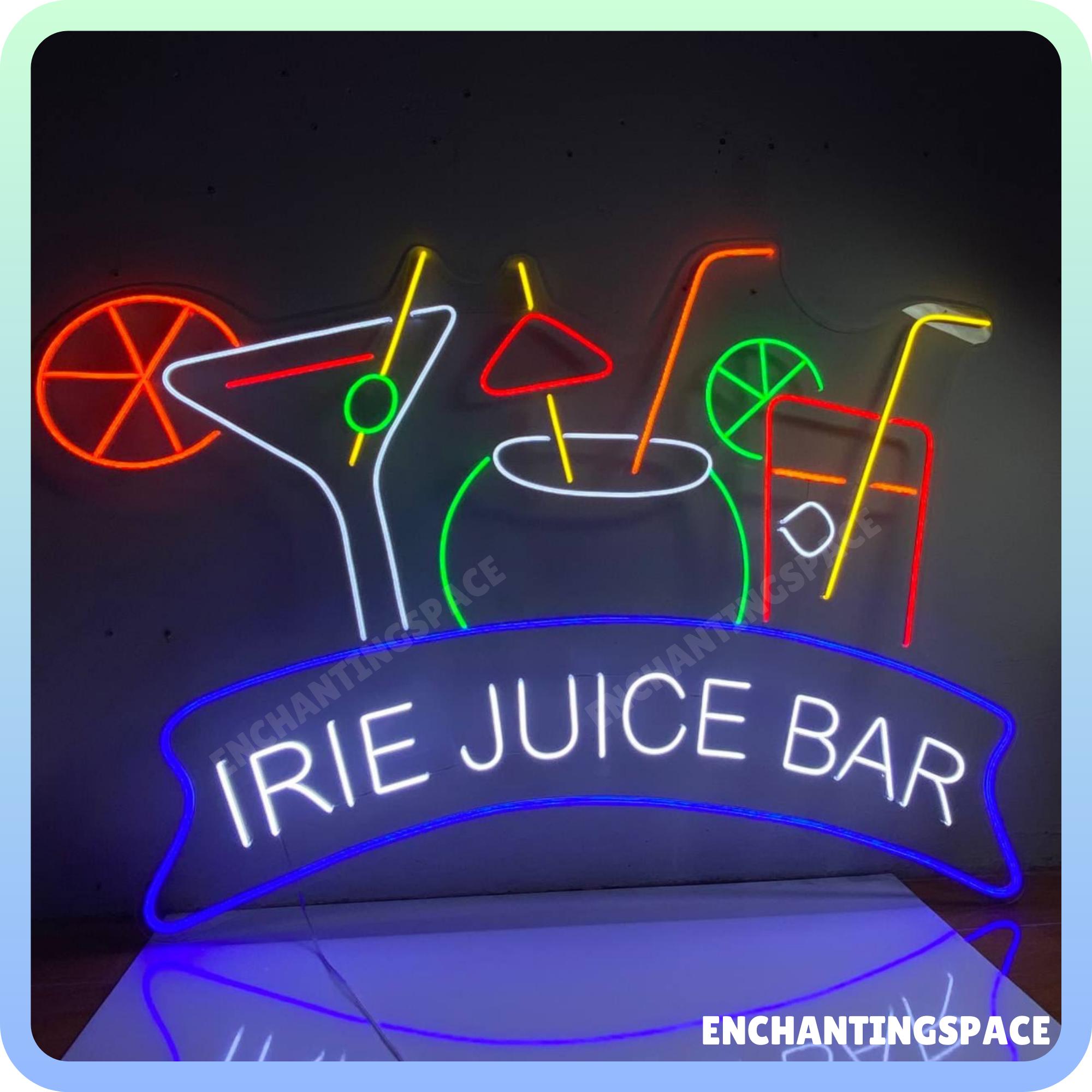 Juice Bar Neon Sign, Custom Juice Bar Led Light, Juice Store Wall Decor ...