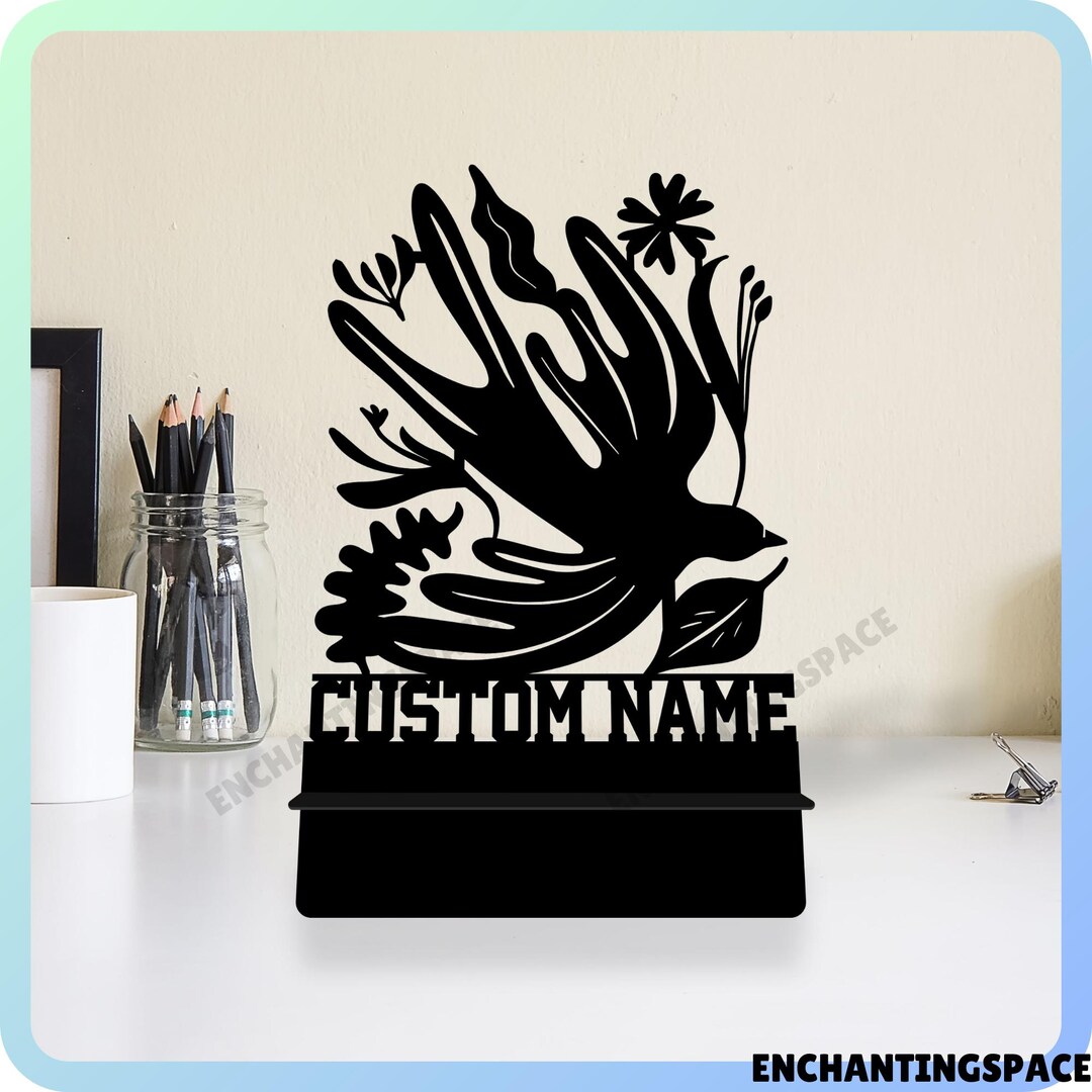 Custom Bird Art Metal Phone Stand, Bird Metal Phone Holder, Bird Cell ...