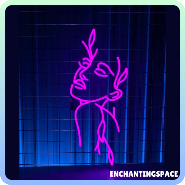 Neon Face Sign - Etsy