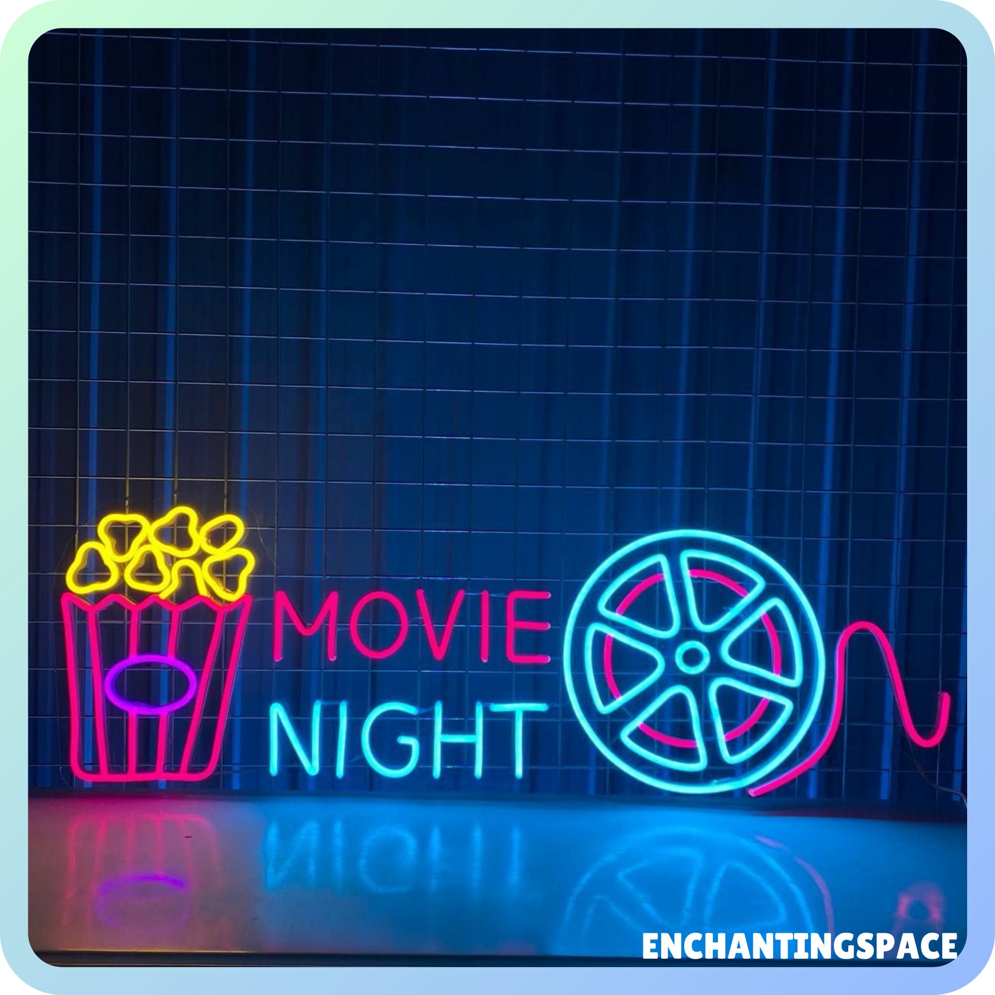 Movie Night Neon Sign, Movie Cinema Led Sign, Custom Neon Sign, Movie ...