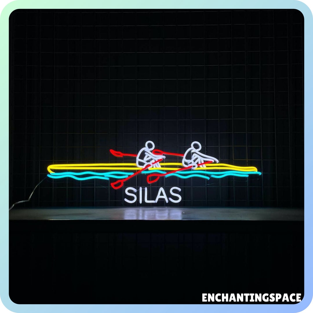 Boat Rowing Led Sign, Racing Shell Neon Led Light, Custom Neon Sign ...