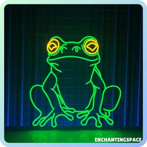 Frog Neon Sign, Frog Led Light, Custom Neon Sign, Frog Light up Sign ...