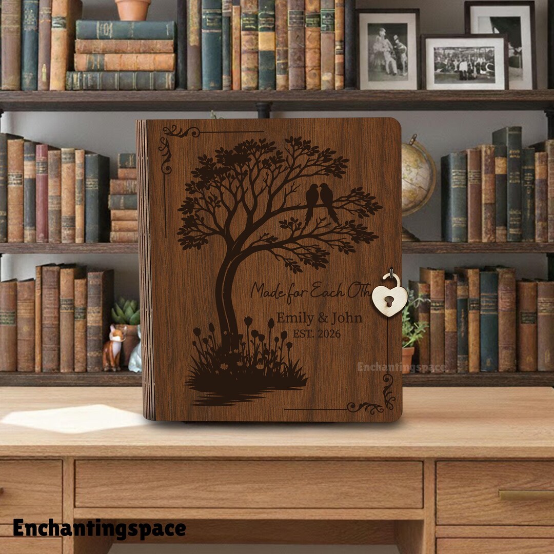 Personalized Engraved Wooden Memory Book Box, Meaningful Gift for ...