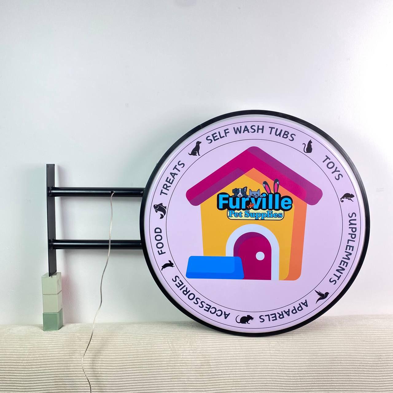 Double Sided Light Box Sign Board, Personalize Outdoor Sign Store for ...