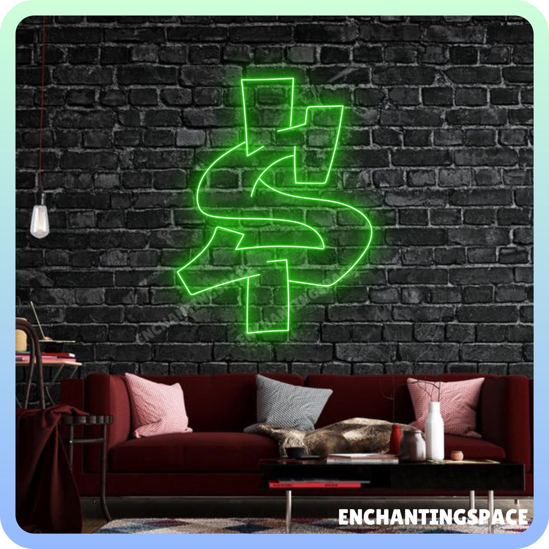 Money Dollar Neon Art Signboard, Money Dollar Led Sign Wall Art, Custom ...