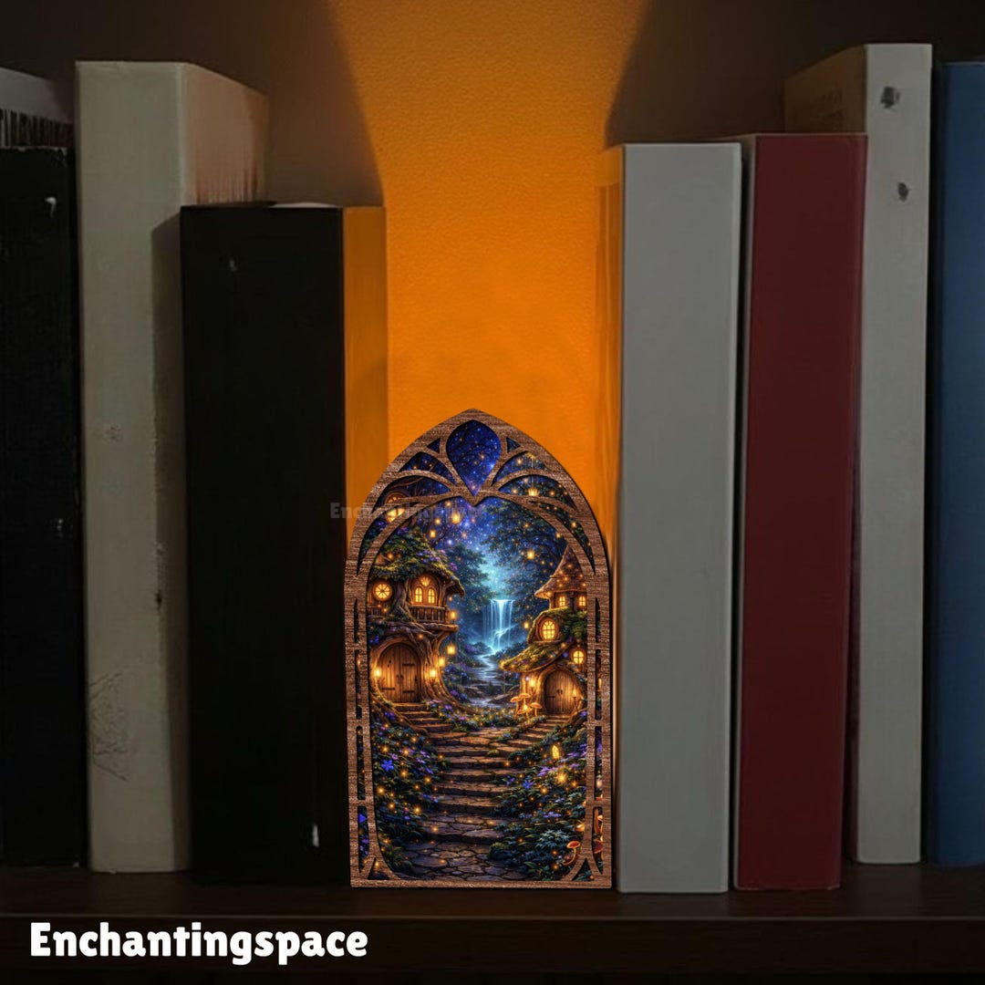 Fantasy Forest Book Nook LED Light, Nature Theme Window Reading Nook ...
