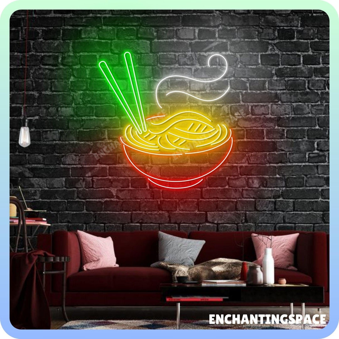 Chinese Noodles Neon Sign, Chinese Noodles Led Light Wall Art, Open ...