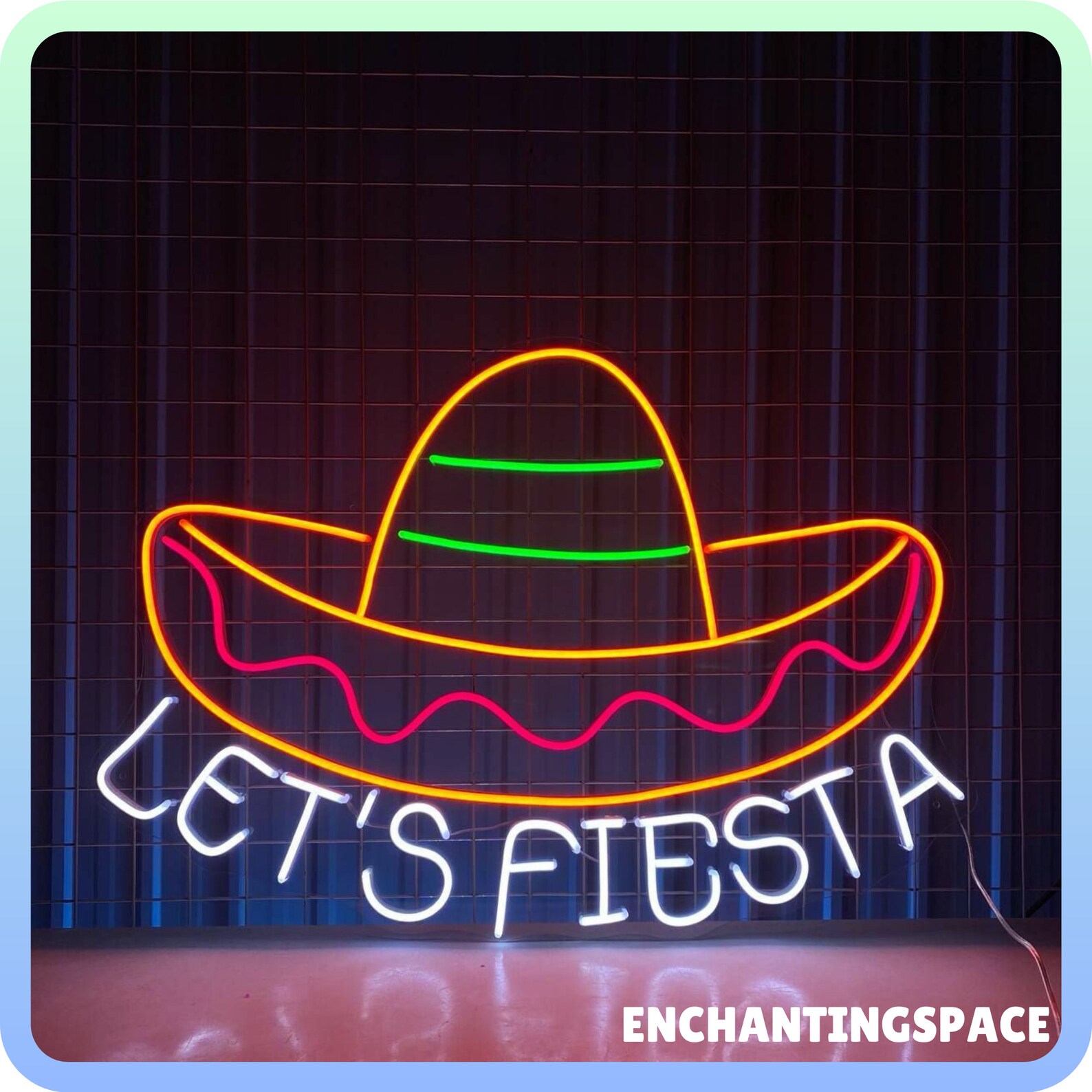 Let's Fiesta Neon Sign, Fiesta Neon Light, Mexican Festival Led Light ...