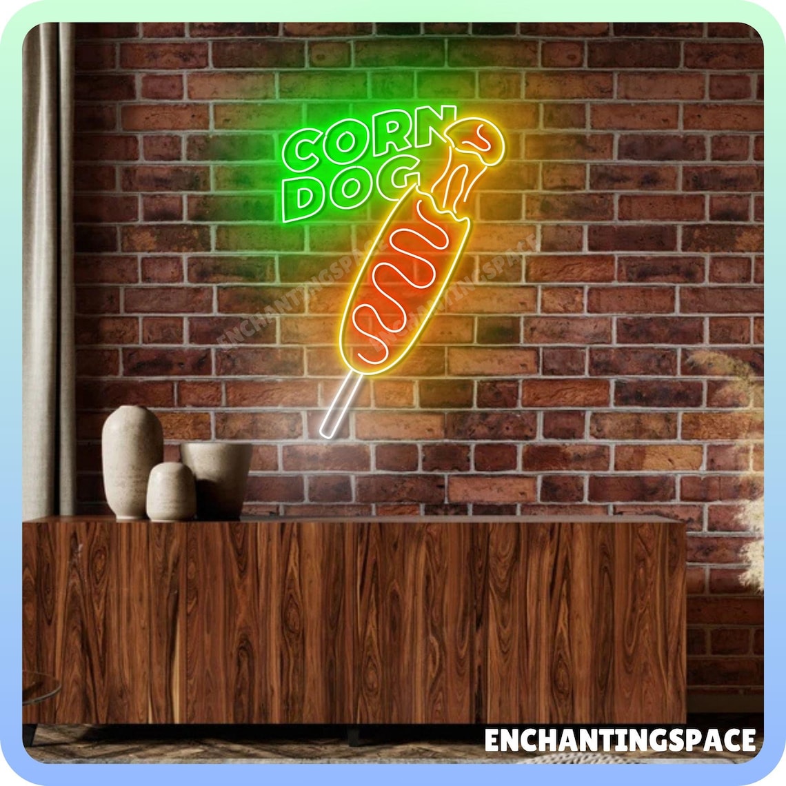 Corn Dog Neon Sign, Corn Dogs Led Light, Corn Dog Store Led Sign Decor ...