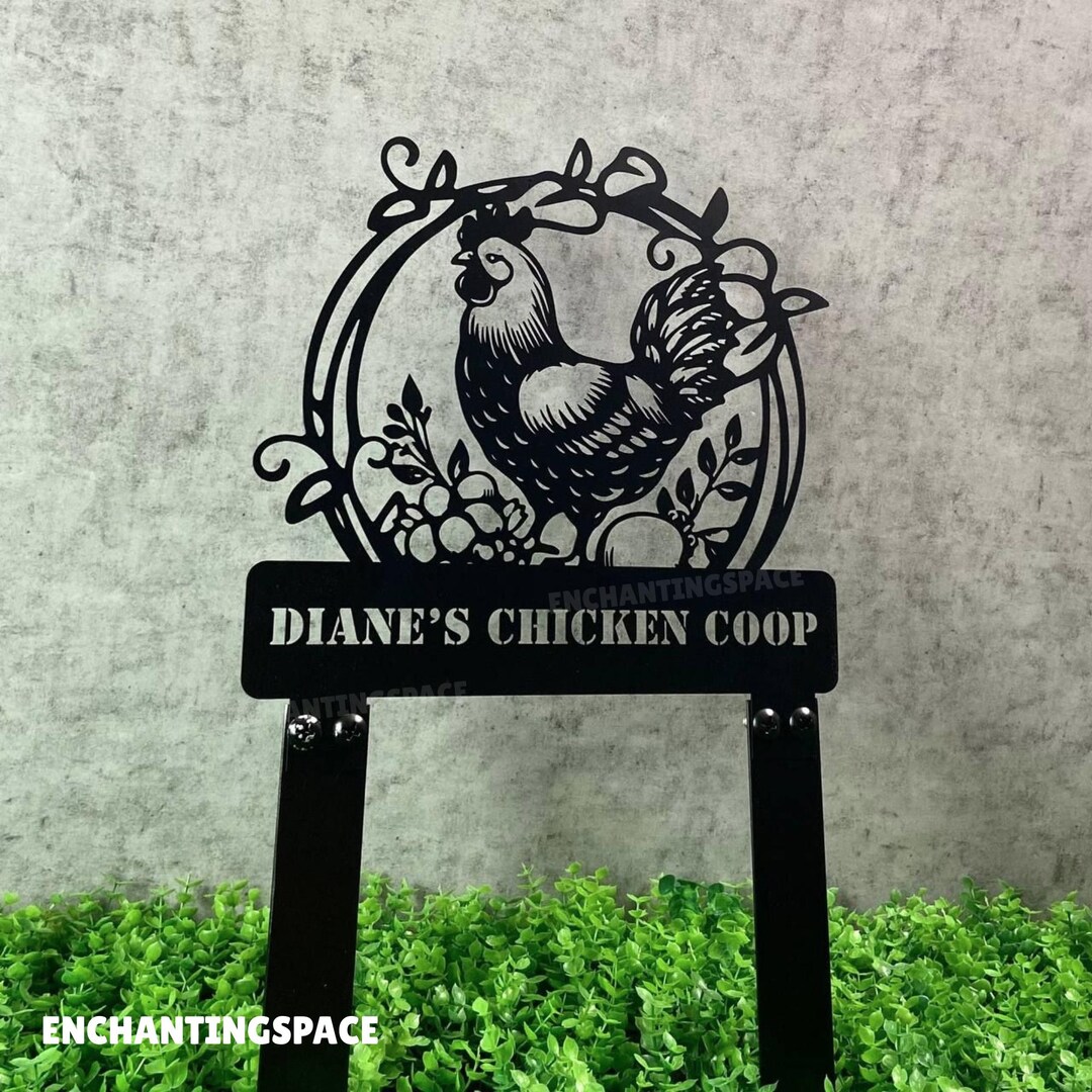 Custom Rooster Metal Steel Memorial Stake, Dad Loss Memorial, Memorial ...