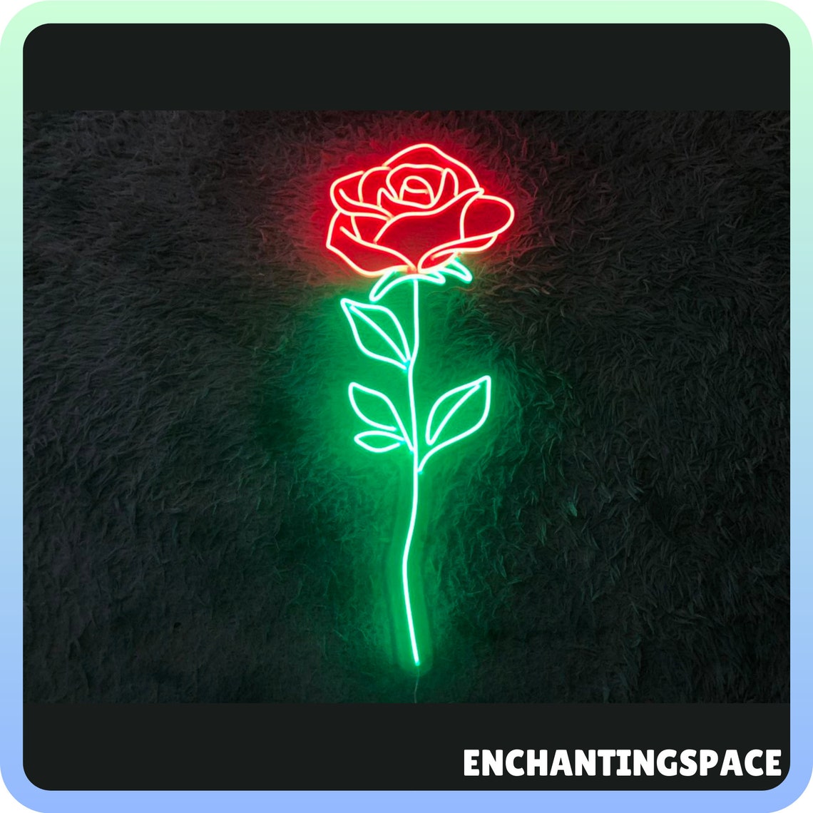 Rose Flower Neon Sign, Rose Led Sign, Custom Neon Sign, Flower Store ...