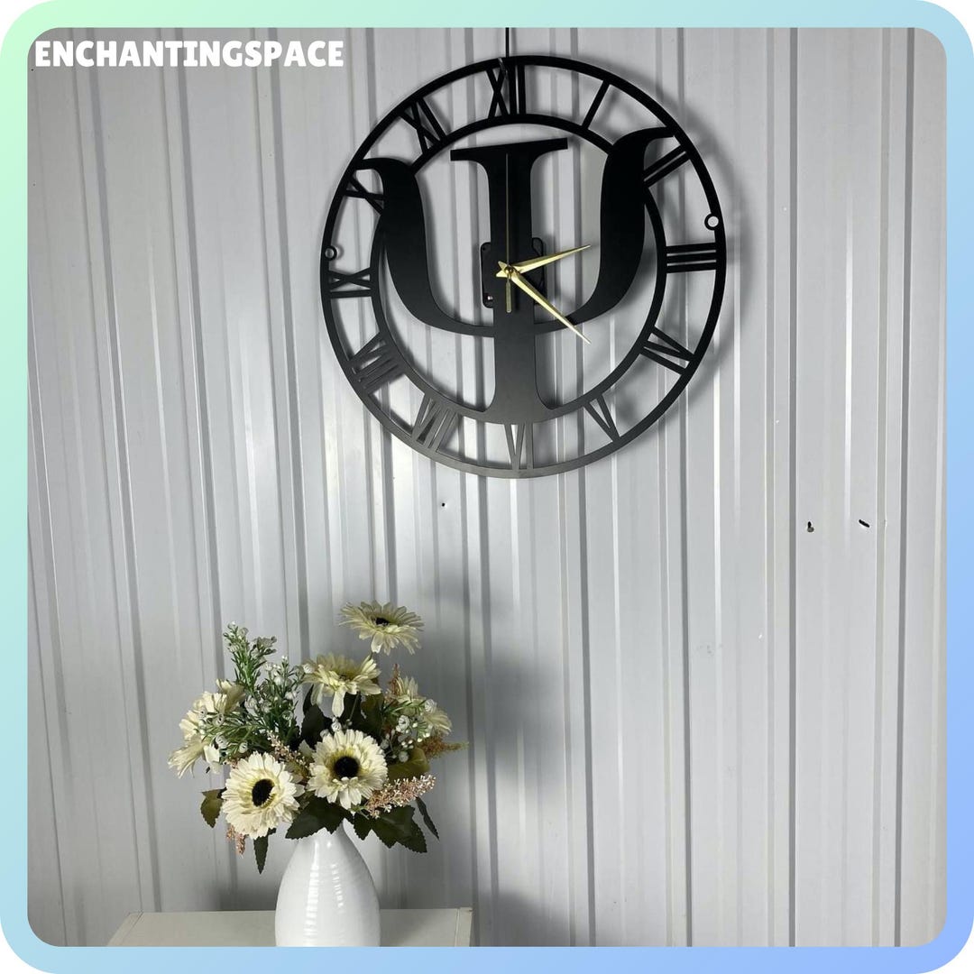 Psychology Symbol Metal Wall Clock Art Sign for Home Decor ...