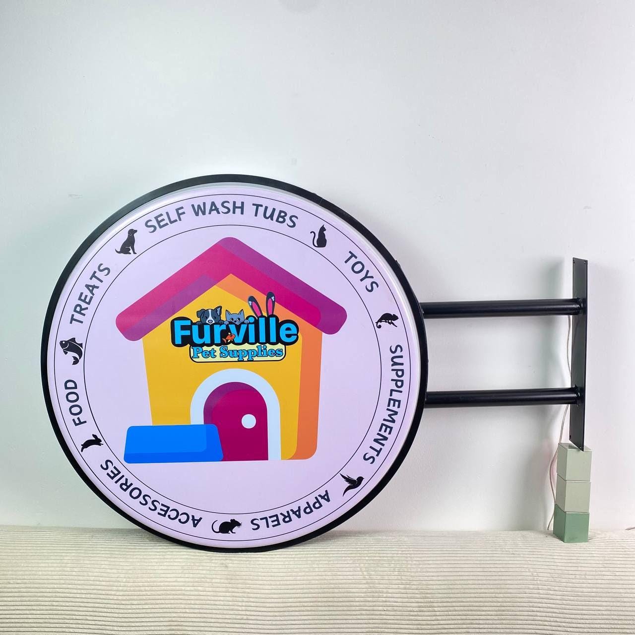Double Sided Light Box Sign Board, Personalize Outdoor Sign Store for ...