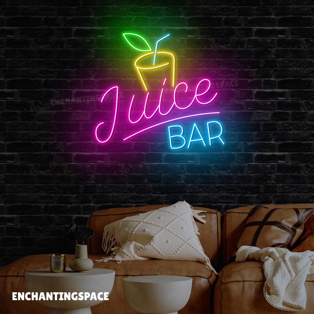 Juice Bar Neon Sign, Fruit Juice Bar Led Light Sign, Fruit Juice Shop ...