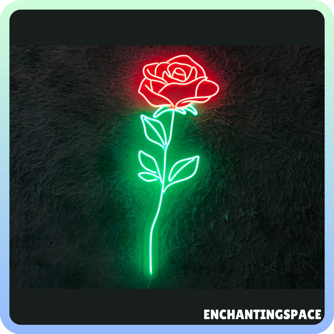 Rose Flower Neon Sign, Rose Led Sign, Custom Neon Sign, Flower Store ...