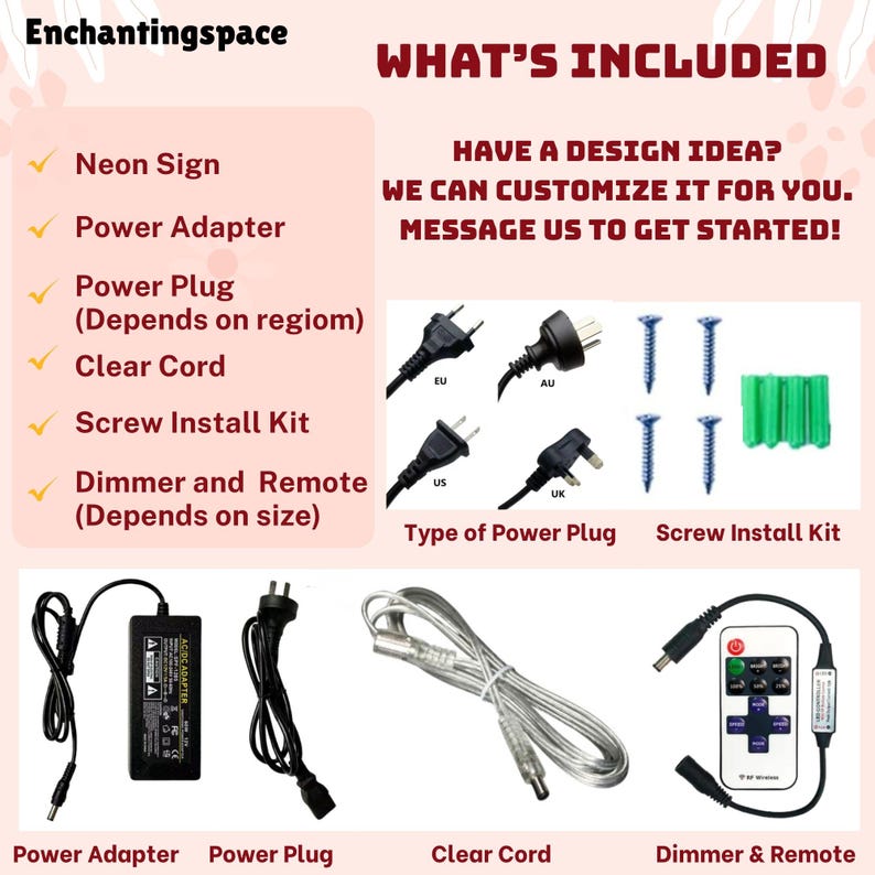 Chinese Food Neon Sign, Asian Cuisine LED Wall Art for Restaurant ...