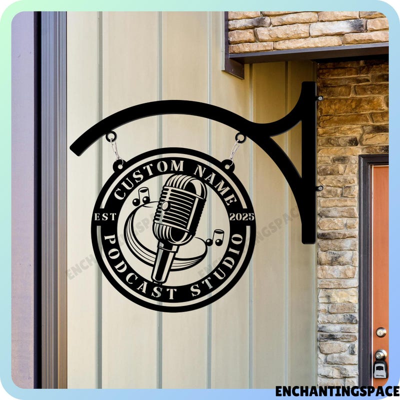 Custom Podcast Sign - Etsy