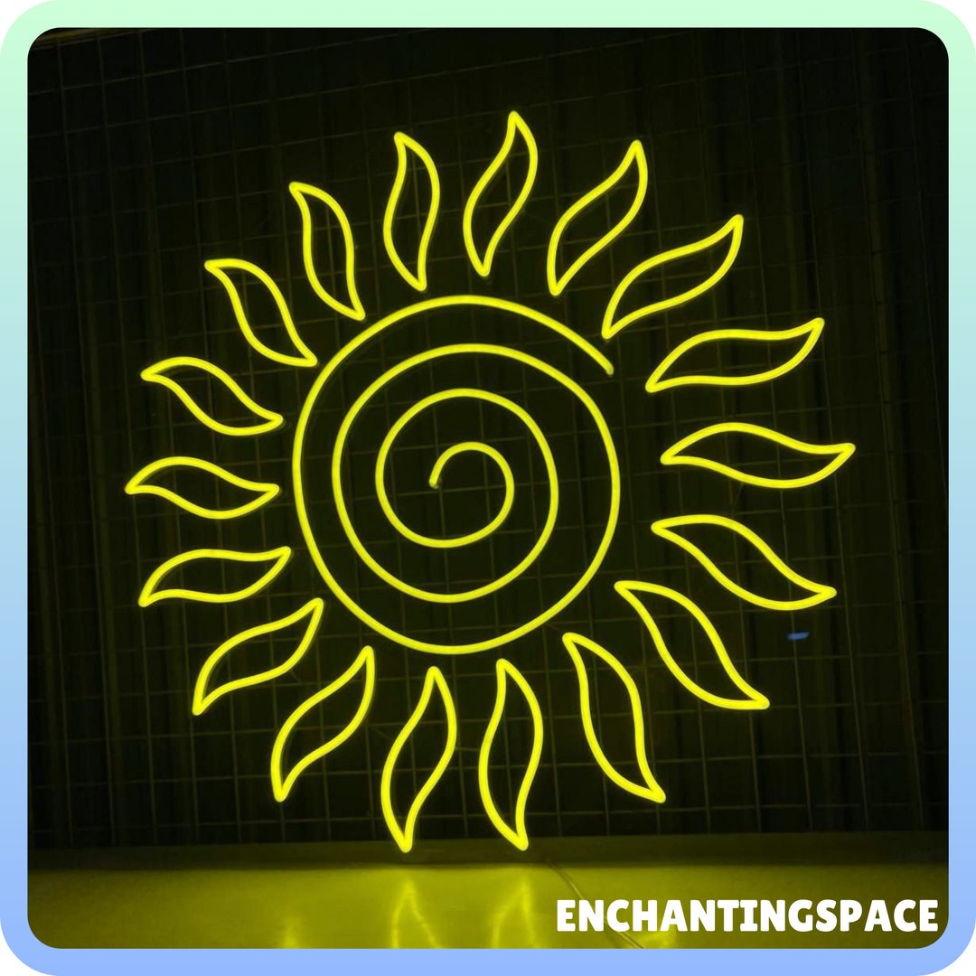 Sunflower Neon Sign, Sunflower Led Sign, Custom Neon Sign, Flower Store ...