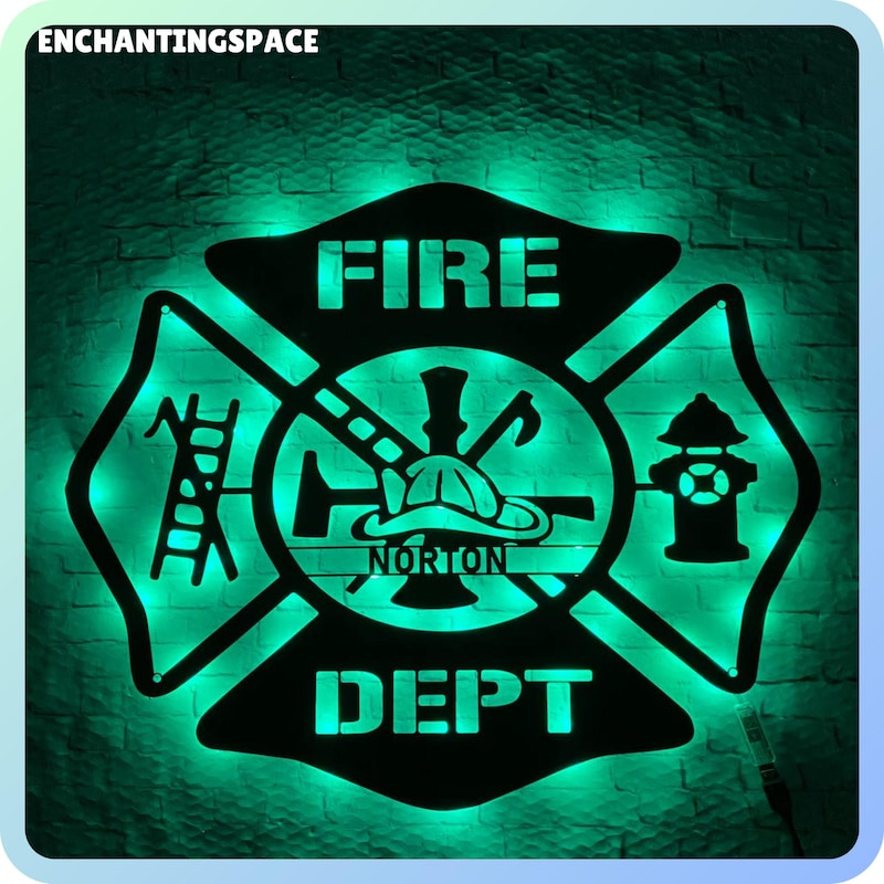 Fire Dept Led Sign - Etsy