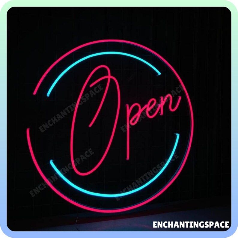 Open Signboard Neon Light, Open Sign Led Light, Custom Open Neon Light ...