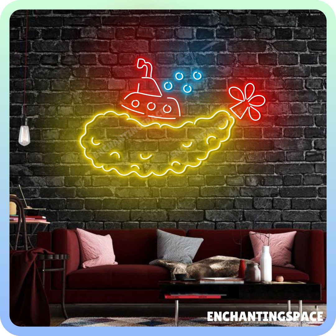 Shrimp Tempura Neon Sign, Tempura Submarine Led Light, Tempura Neon Art ...