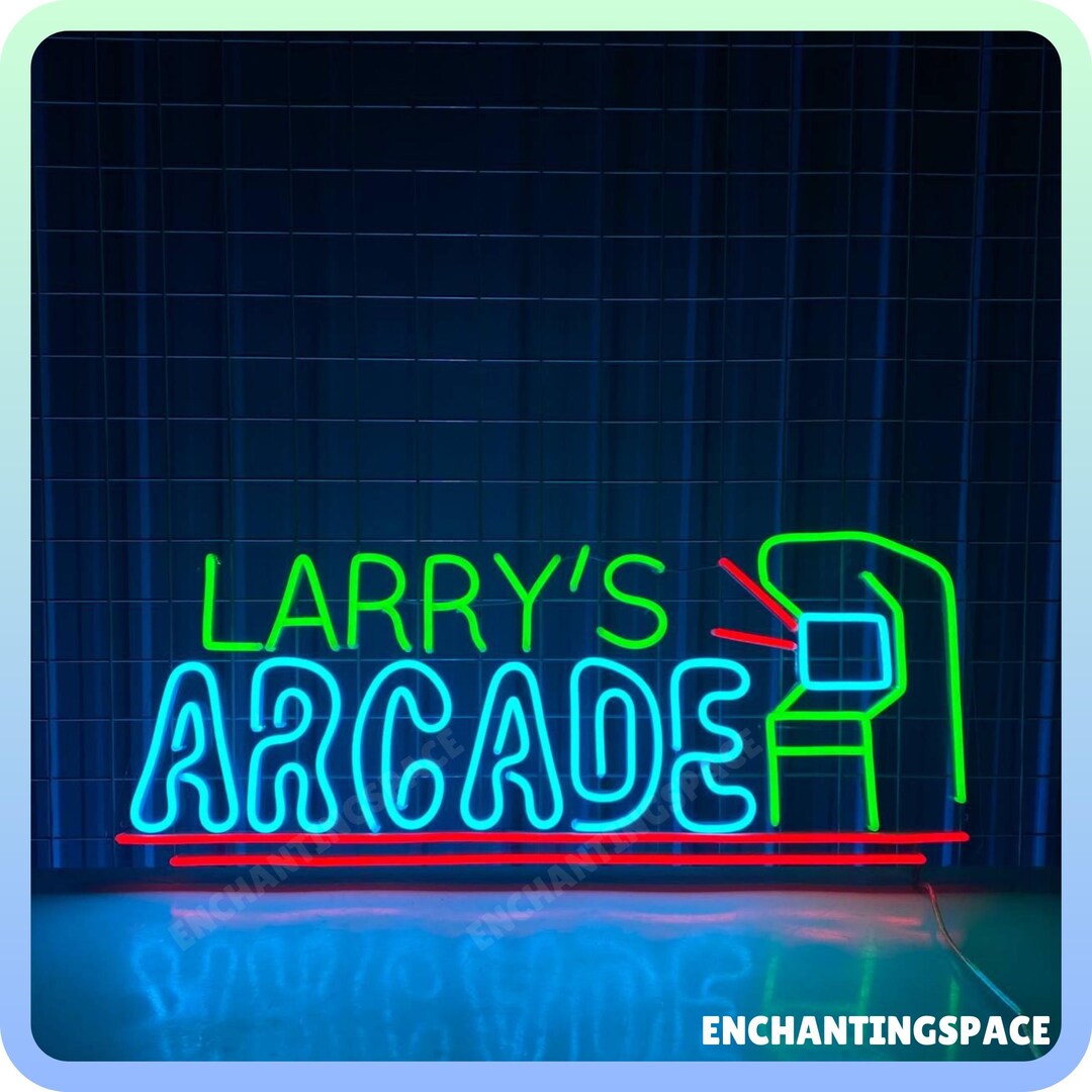 Arcade Games Neon Sign, Custom Arcade Sign Wall Decor, Arcade Game ...