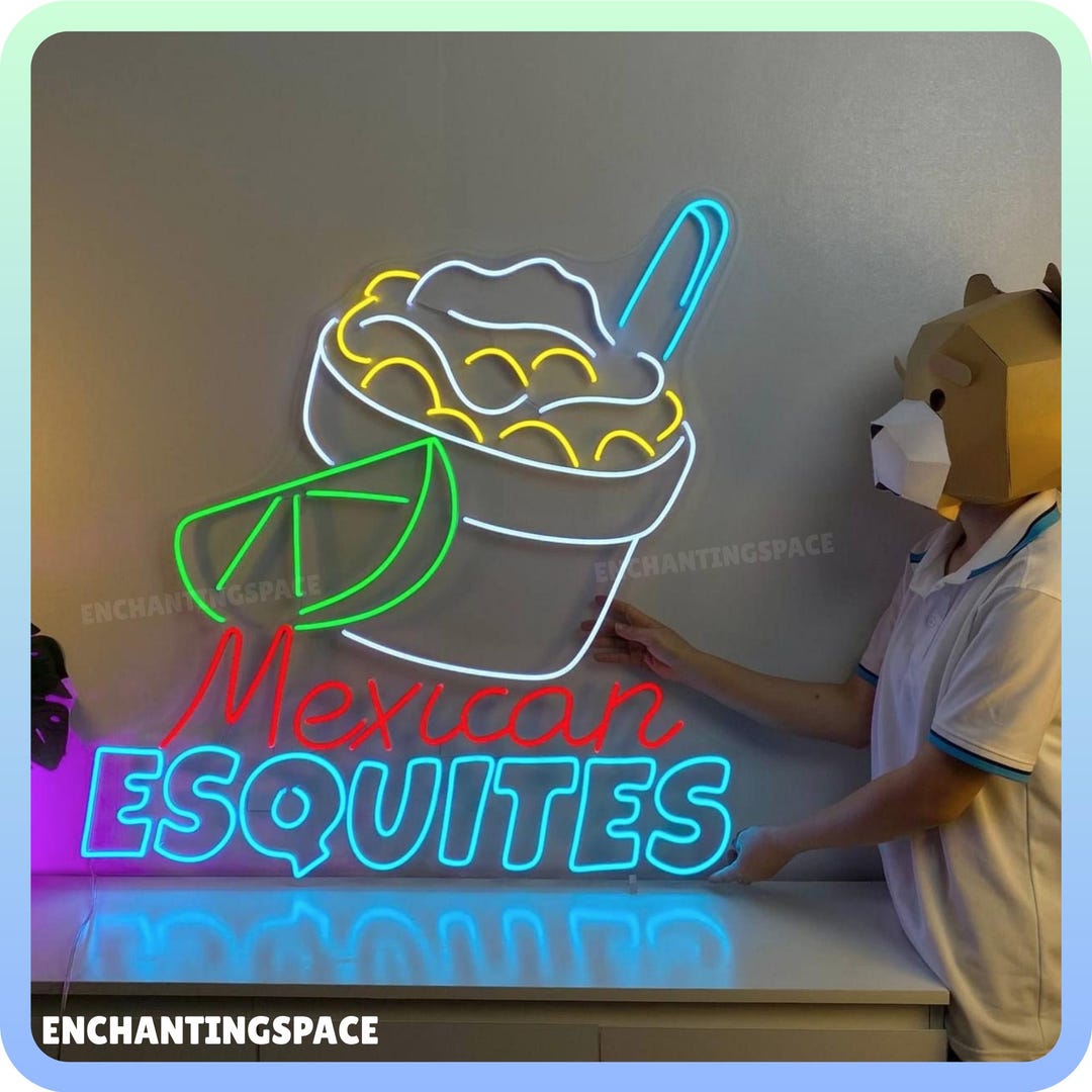 Mexican Esquites Led Sign, Esquites Neon Sign, Mexican Esquite ...