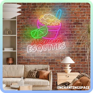 Mexican Esquites Neon Sign, Esquites Led Light, Mexican Esquites Store ...