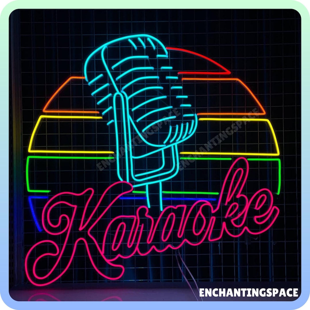 Karaoke Neon Sign, Custom Karaoke Led Signage, Open Sign for Karaoke ...