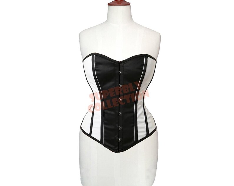 Luxury Leather Corset Gothic Bustier Waist Cincher Corset for Cosplay ...