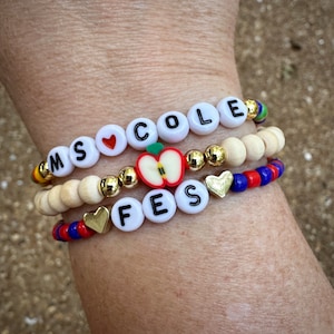 Personalized Word Bracelet | Teacher Bracelet | Autism Awareness ...