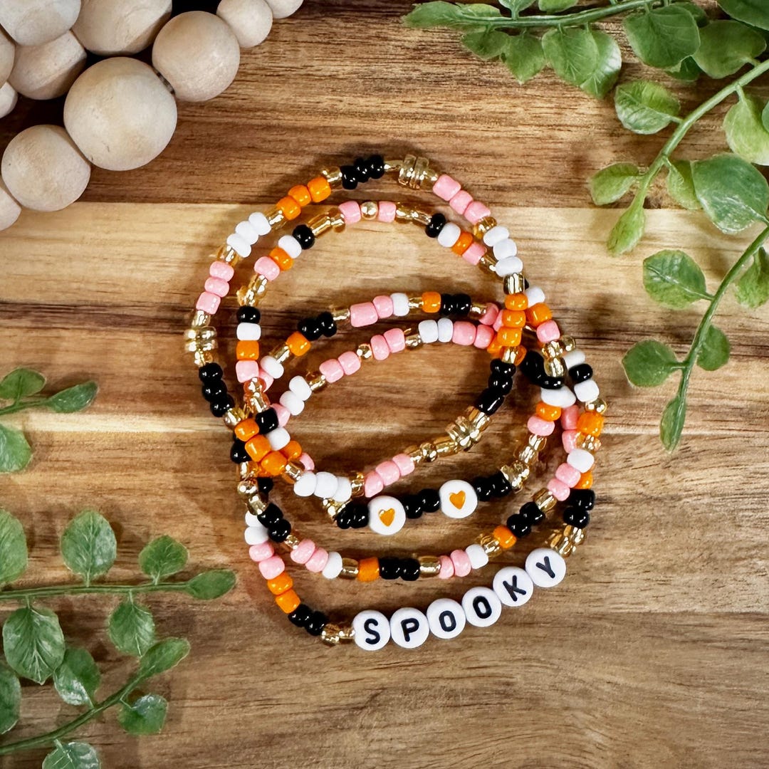 Halloween Bracelet Stack | Halloween Bracelets | Friendship Bracelets ...
