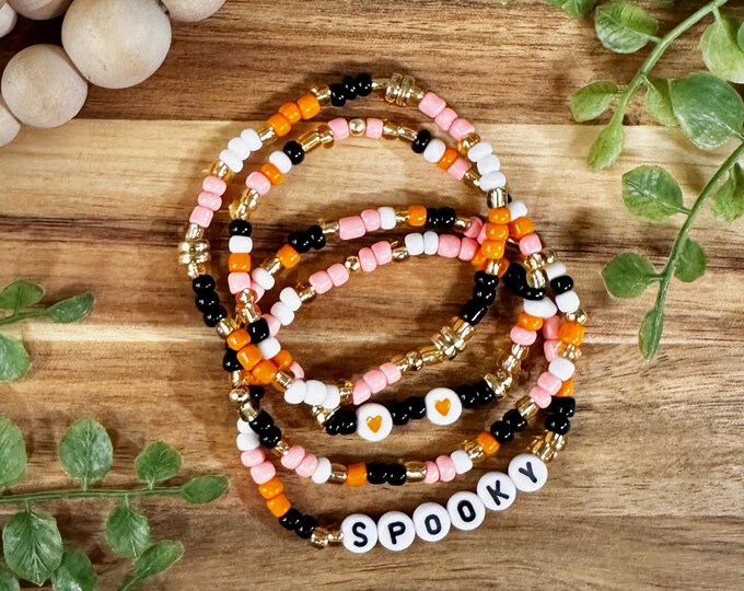 Halloween Bracelet Stack | Halloween Bracelets | Friendship Bracelets ...