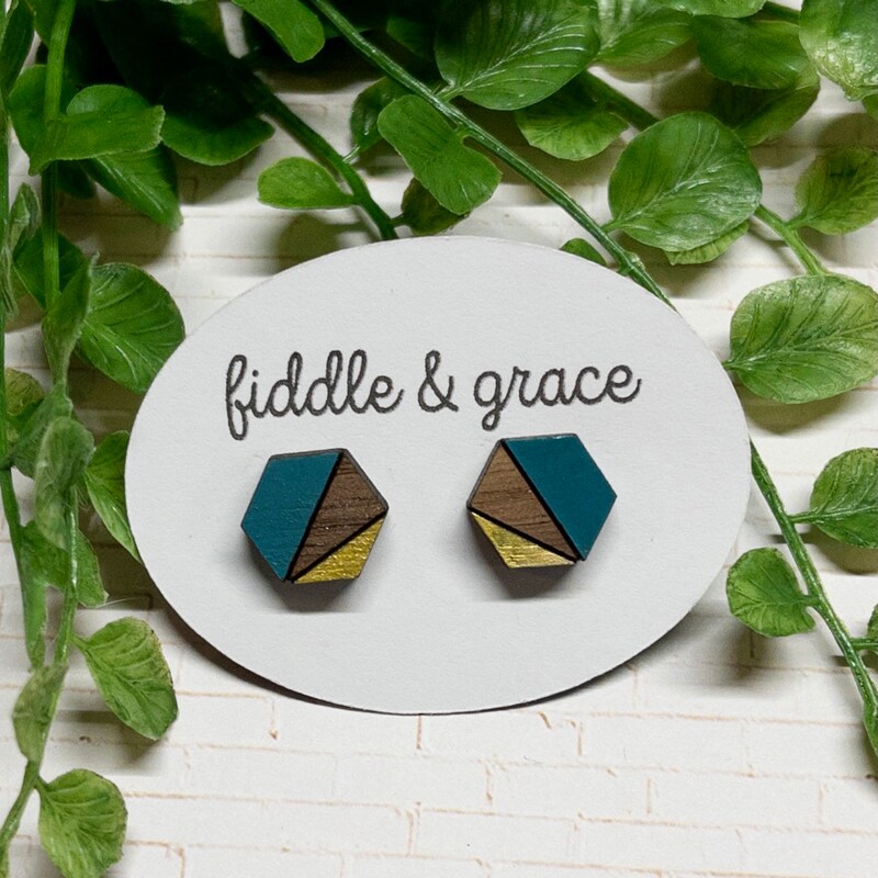 Geometric Earrings - Etsy